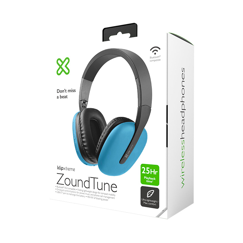 Audifonos Bluetooth Klipxtreme ZoundTune KWH-010BL - DROITEC SAC